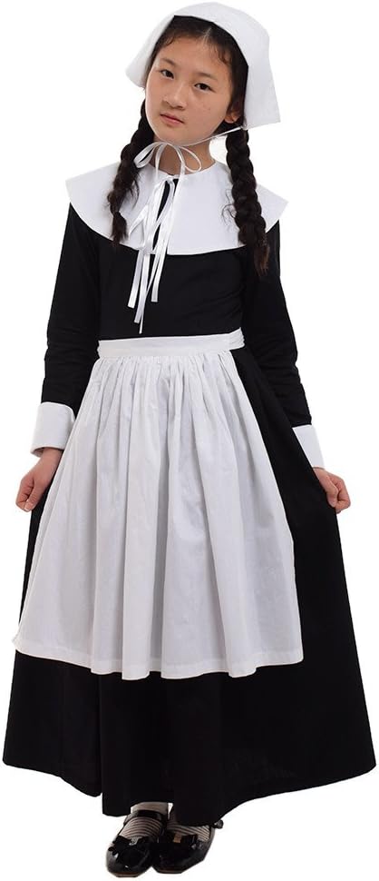 Puritan Girl Medium Child Costume - Timeless Elegance — Shimmer & Confetti