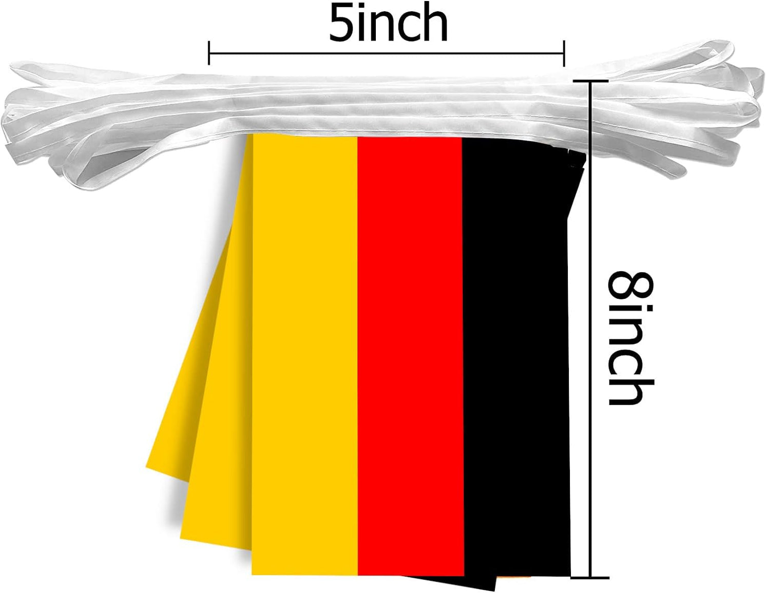 German Flag Bunting - 32ft with 30 Flags — Shimmer & Confetti