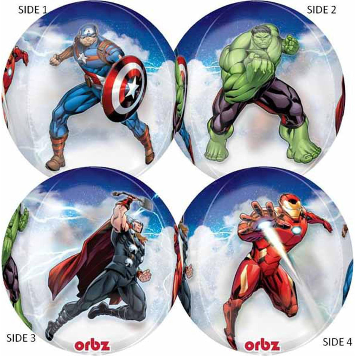 Avengers Orbz Balloon Party Pack — Shimmer & Confetti