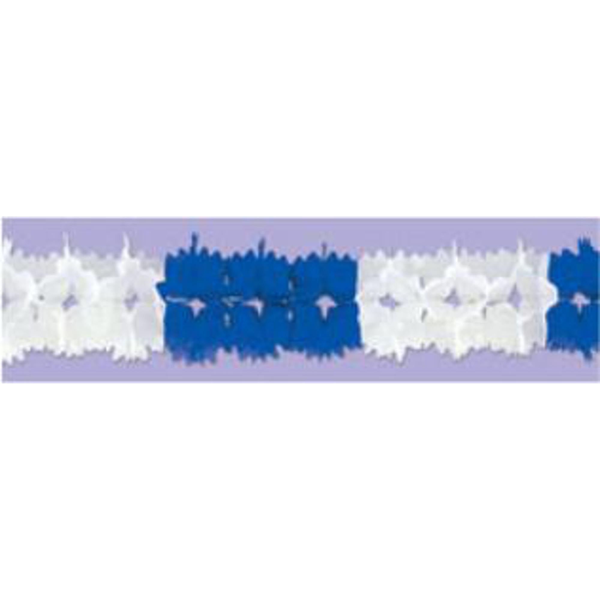 Blue And White Pageant Garland - 14.5 Feet — Shimmer & Confetti
