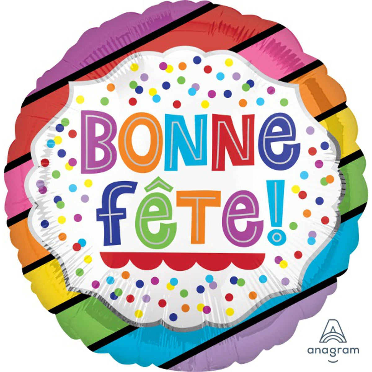 Bonne Fete Stripes Balloon Pack - 40 Count — Shimmer & Confetti