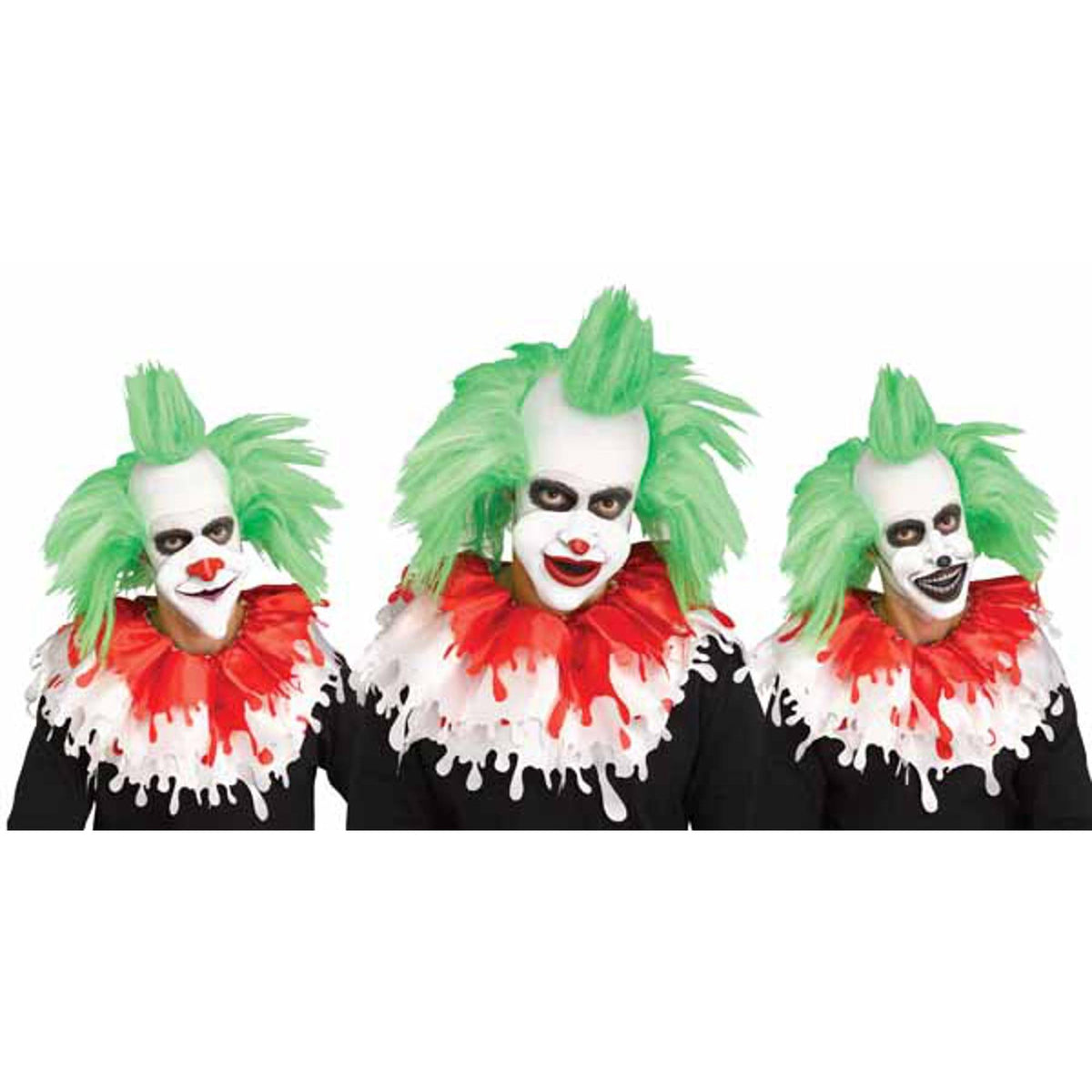 Creepy Clown Half Mask Set (3 Styles) — Shimmer & Confetti