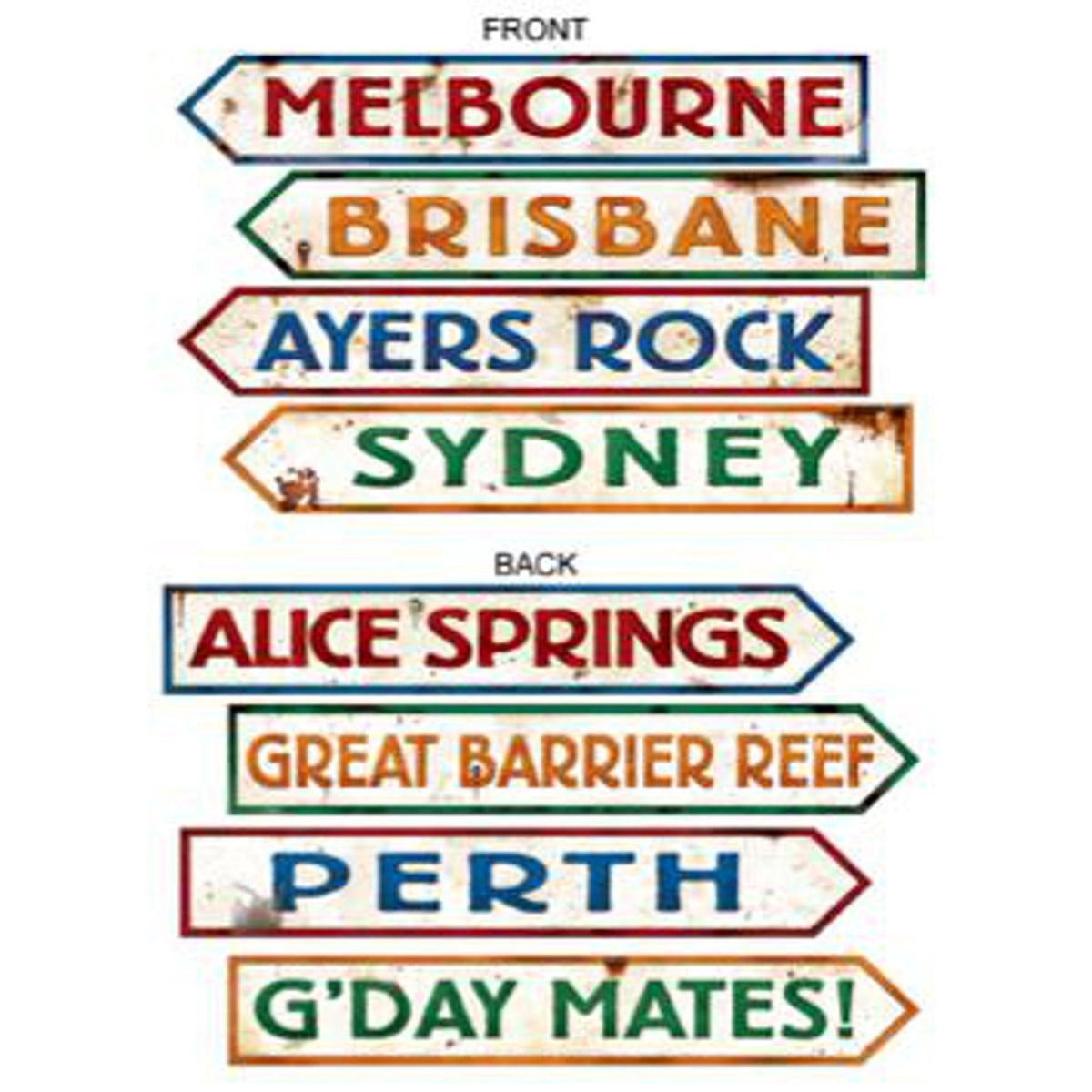 "Decorate With Iconic Australian Street Sign Cutouts - 4/Pkg" — Shimmer ...
