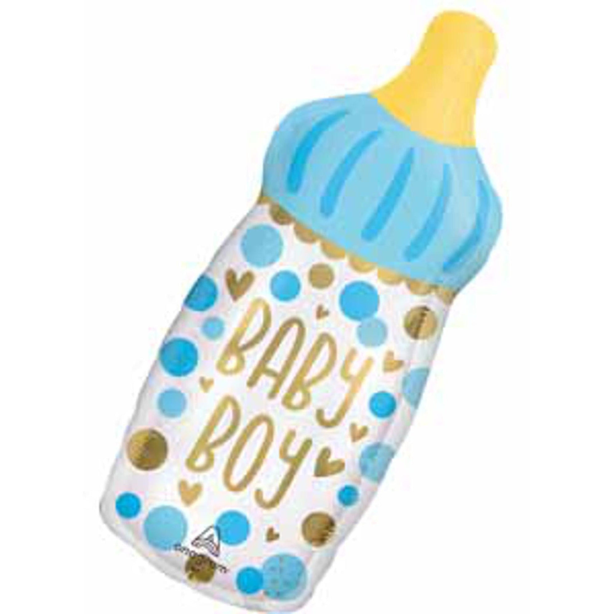"Extra Large Baby Boy Bottle Balloon Kit - P30" — Shimmer & Confetti