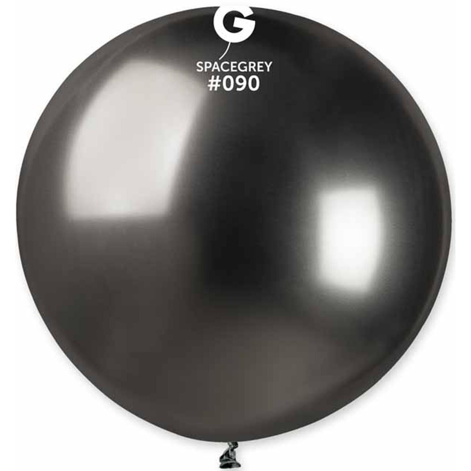 Gemar 31" Shiny Grey Balloon #090 (1/Bag) — Shimmer & Confetti