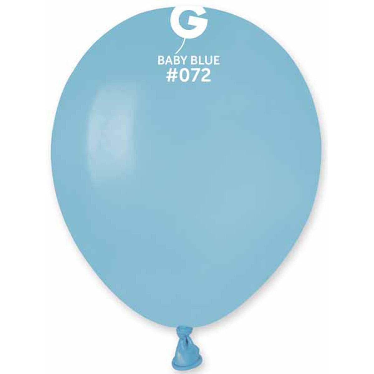 Gemar 5" Baby Blue Balloons #072 (100/Bag) — Shimmer & Confetti