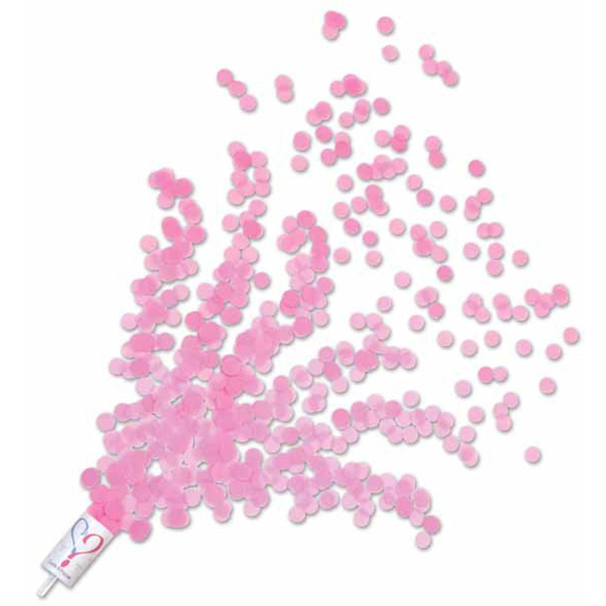 Gender Reveal Pink Confetti Poppers (8 Pack) — Shimmer & Confetti