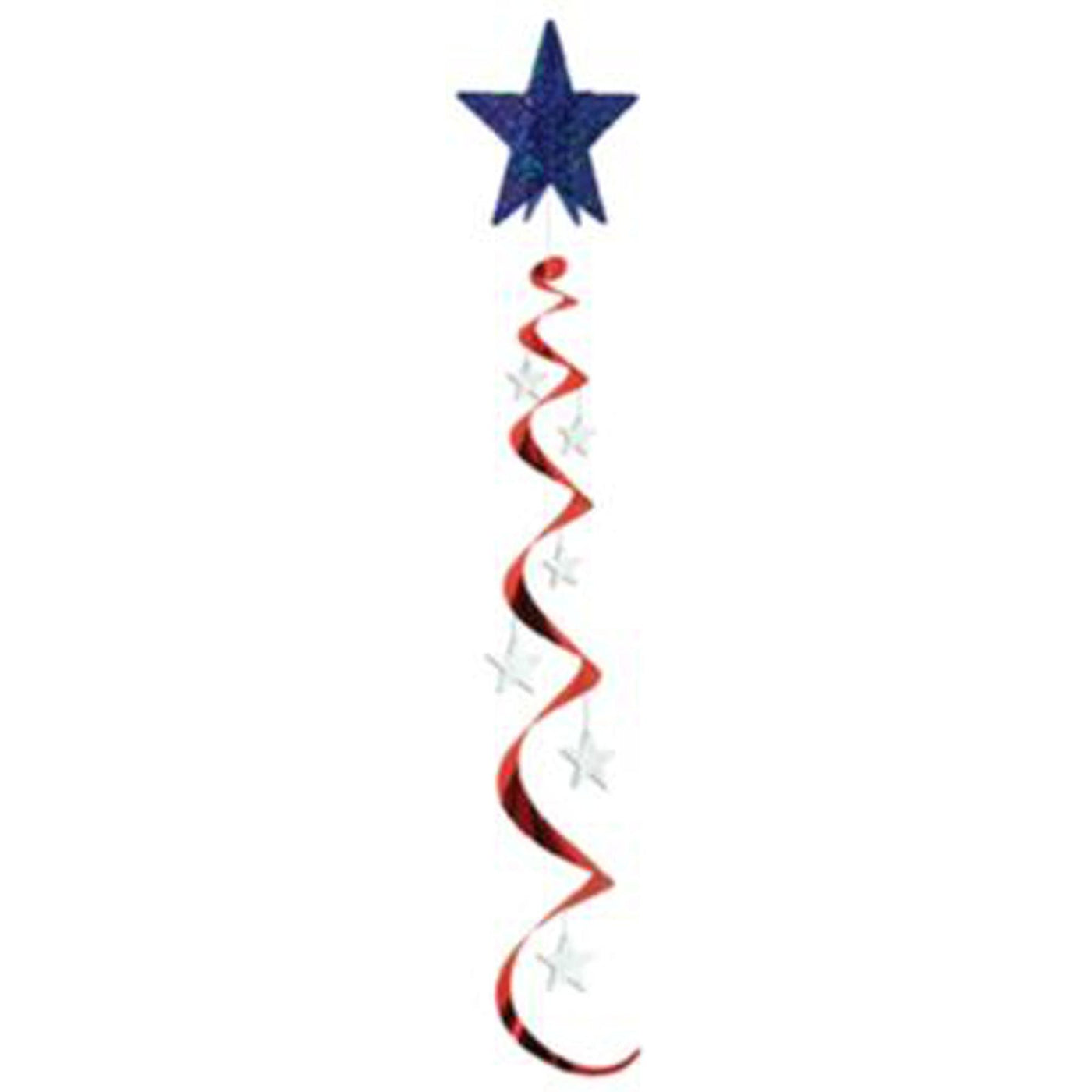 Jumbo Star Whirls In Red, White, And Blue (48") — Shimmer & Confetti