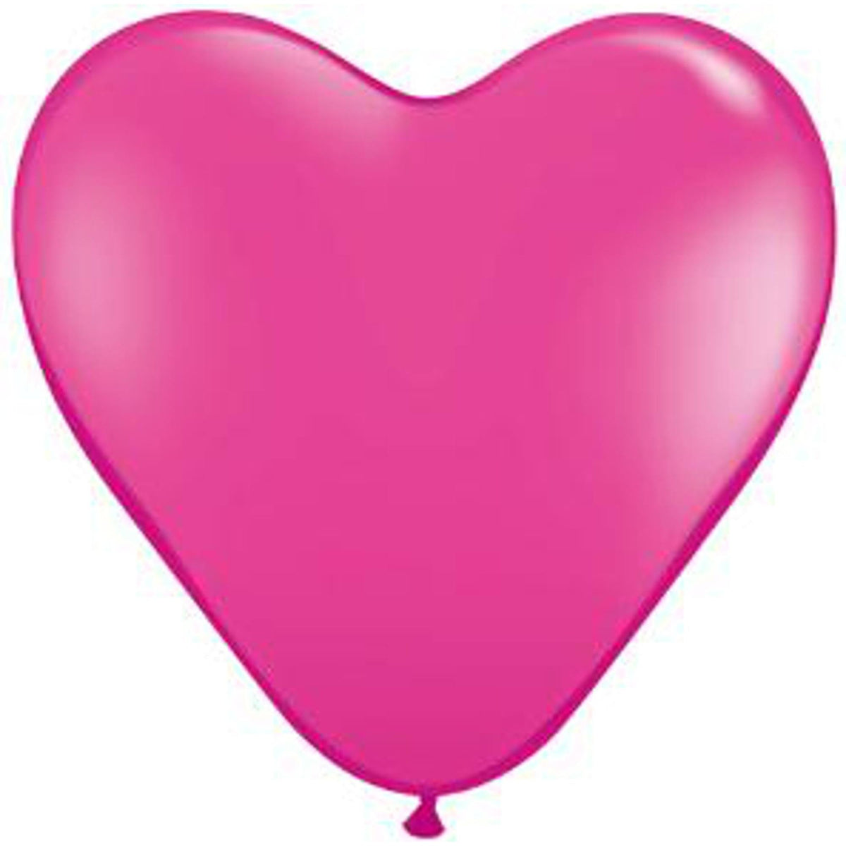 Qualatex 6" Heart Wild Berry Balloons (100/Bg) — Shimmer & Confetti