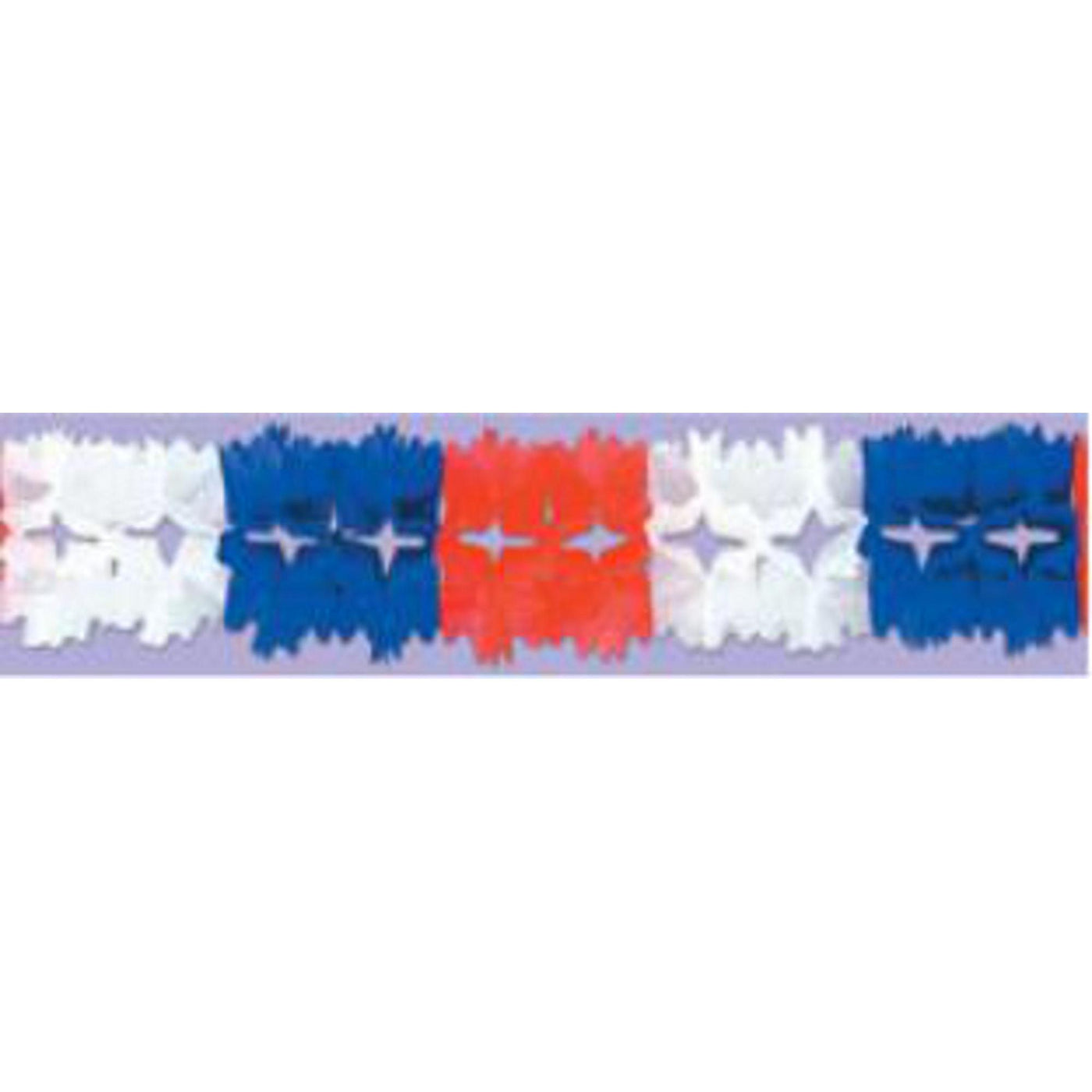 "Red/White/Blue Pageant Garland - 14.5 Feet Long" — Shimmer & Confetti