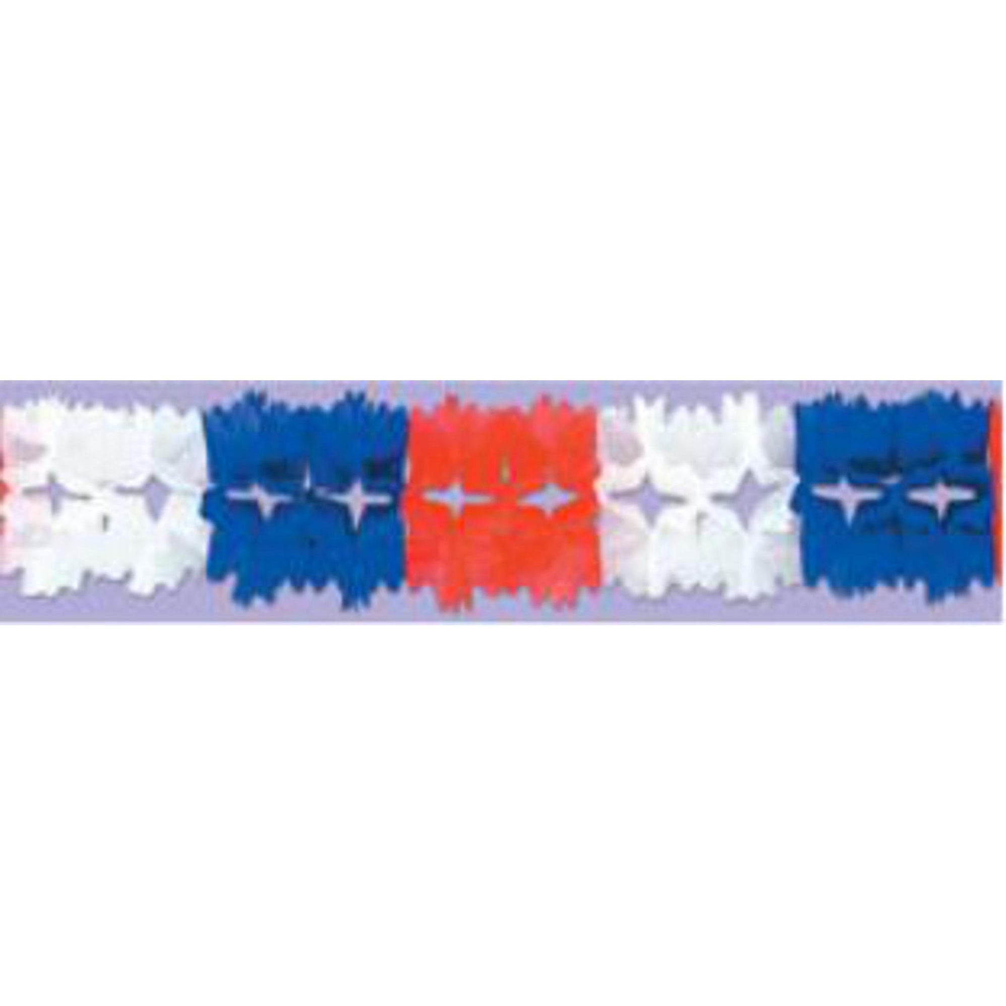 "Red/White/Blue Pageant Garland - 14.5 Feet Long" — Shimmer & Confetti