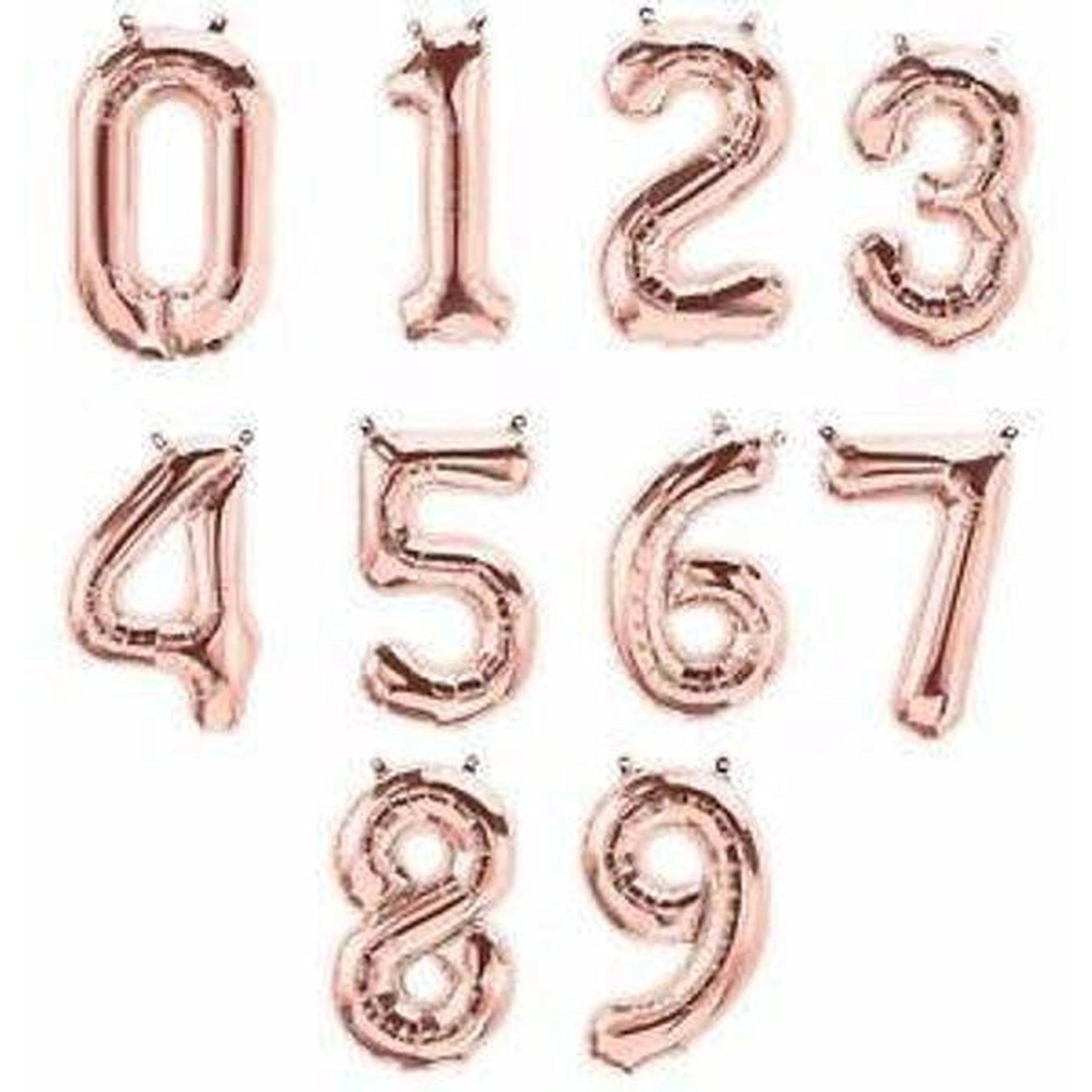 Rose Gold Foil Number Balloon