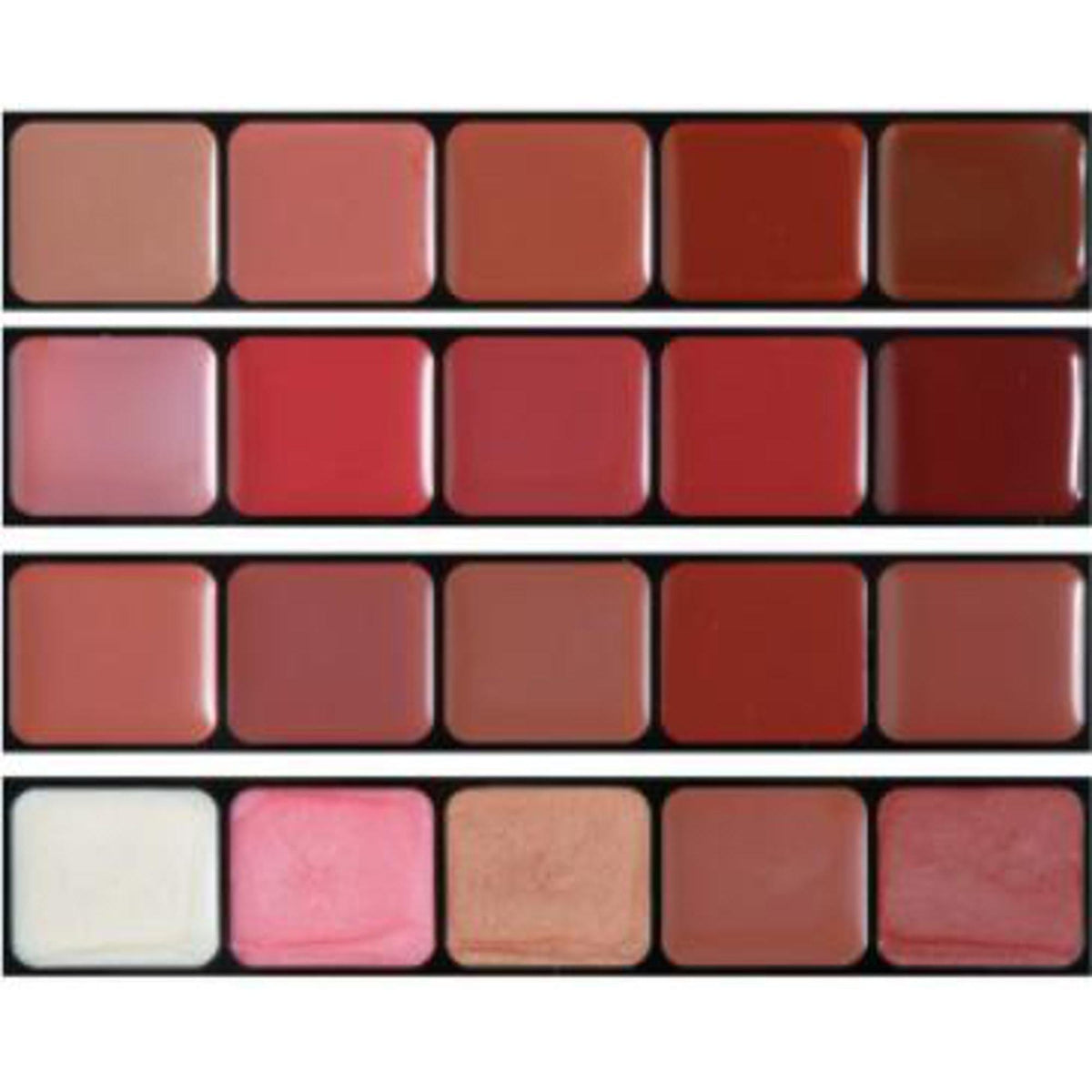 "Warm Lip Color Palette" — Shimmer & Confetti