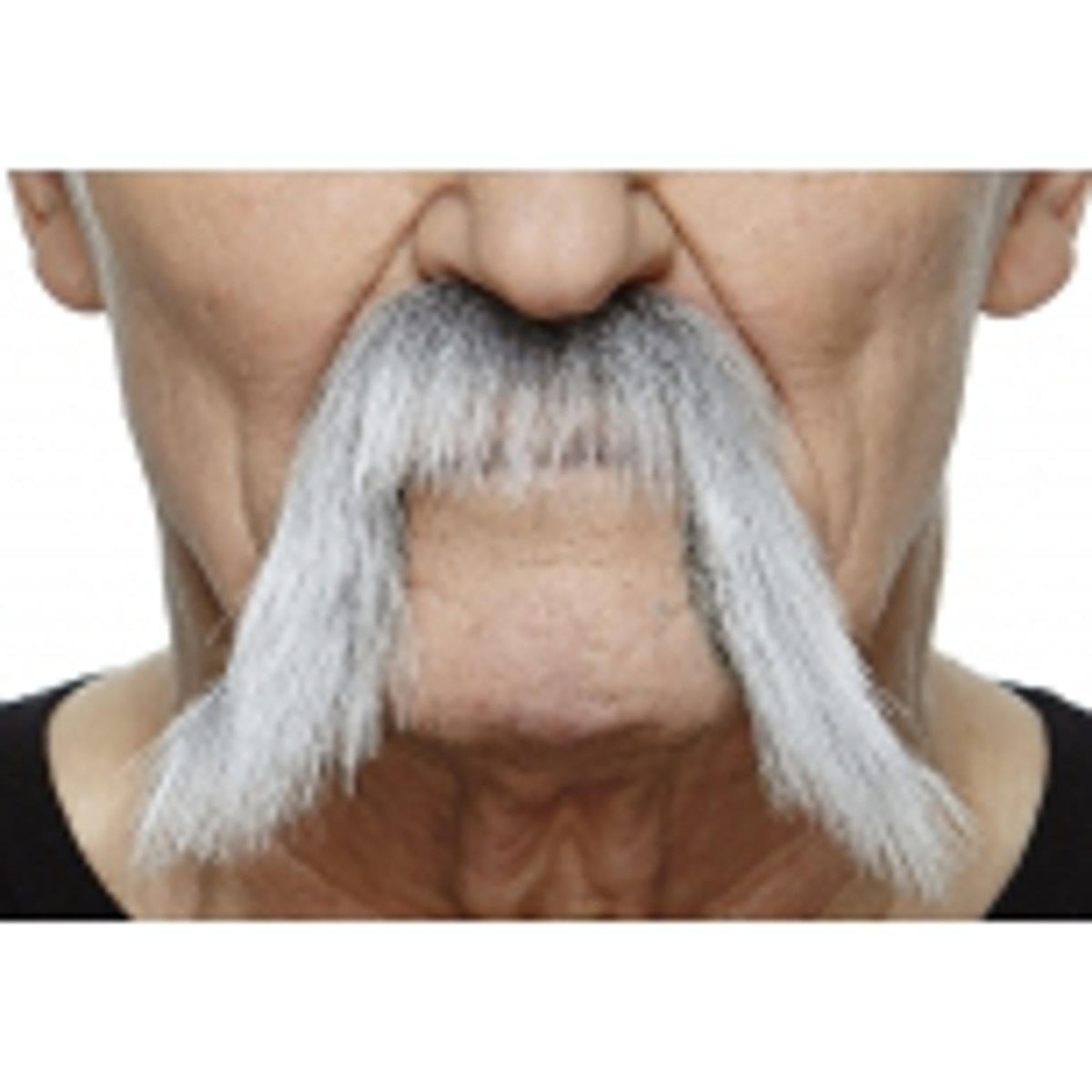 White/Grey Moustache - Artificial Facial Hair — Shimmer & Confetti
