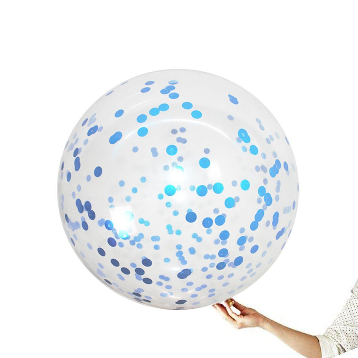 Home 36-inch Giant Blue Confetti Balloons