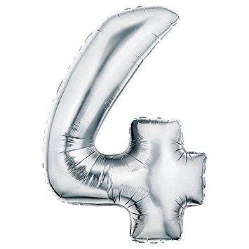 number-4-foil-birthday-balloon-silver-balloons-shimmer-and-confetti ...